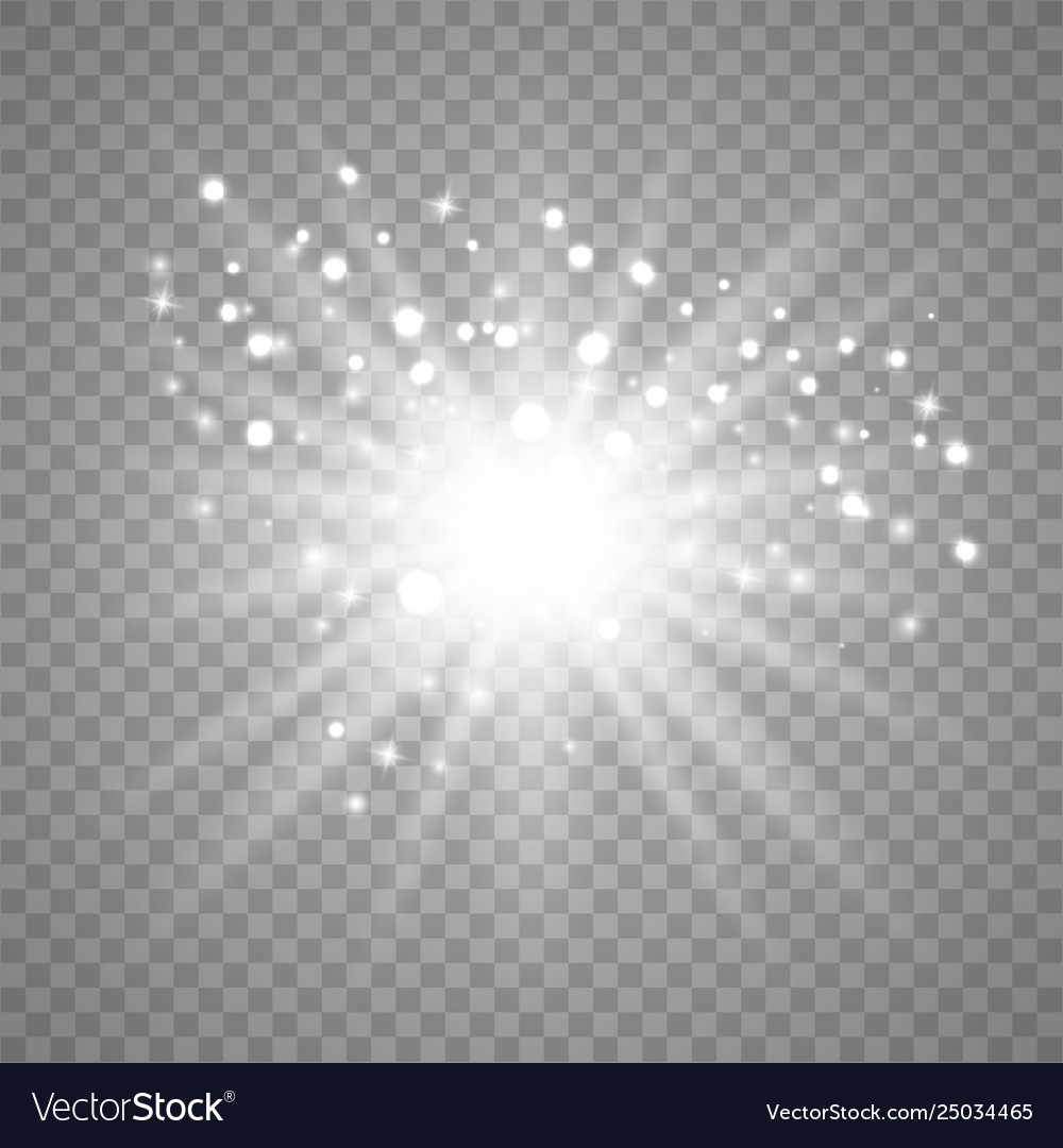 White light explosion effect Royalty Free Vector Image