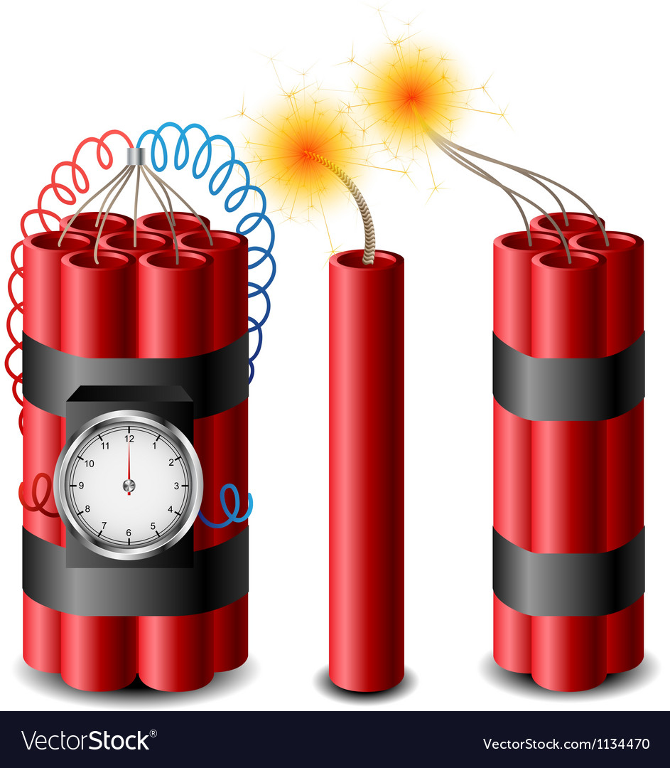 Dynamite set Royalty Free Vector Image - VectorStock