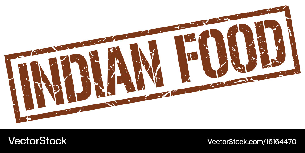Indian food stamp Royalty Free Vector Image - VectorStock