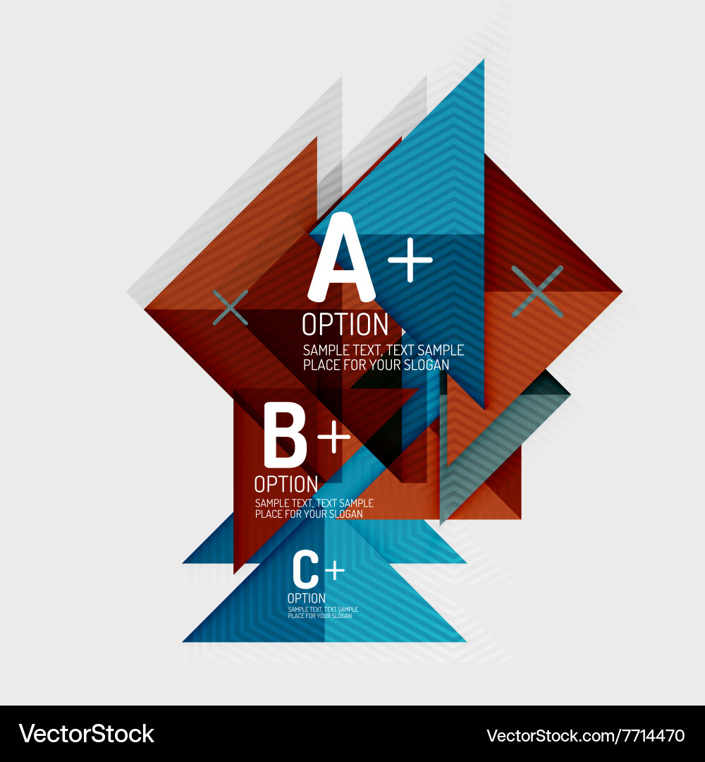 Paper style abstract geometric shapes Royalty Free Vector