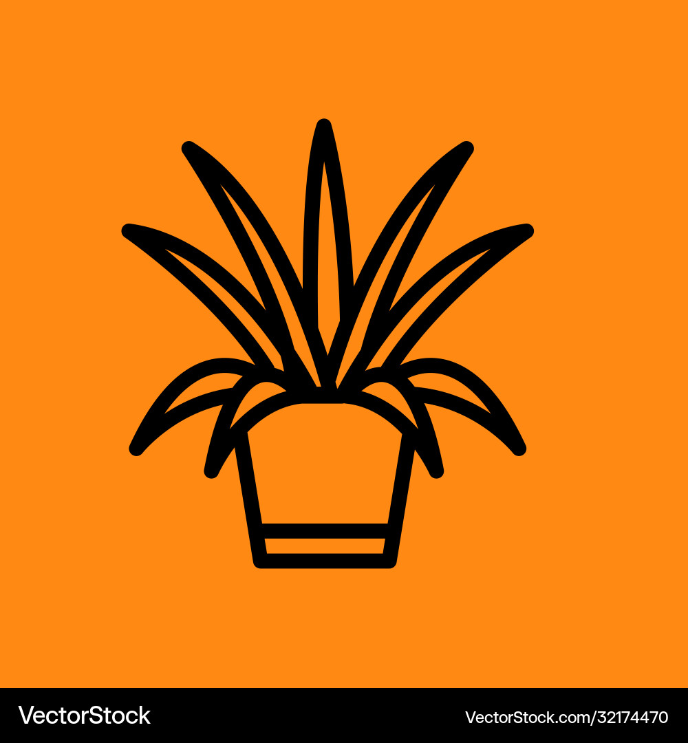 Plant in pot and tree icon Royalty Free Vector Image