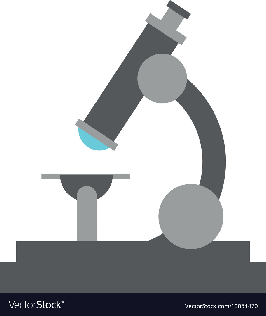 Single microscope icon Royalty Free Vector Image