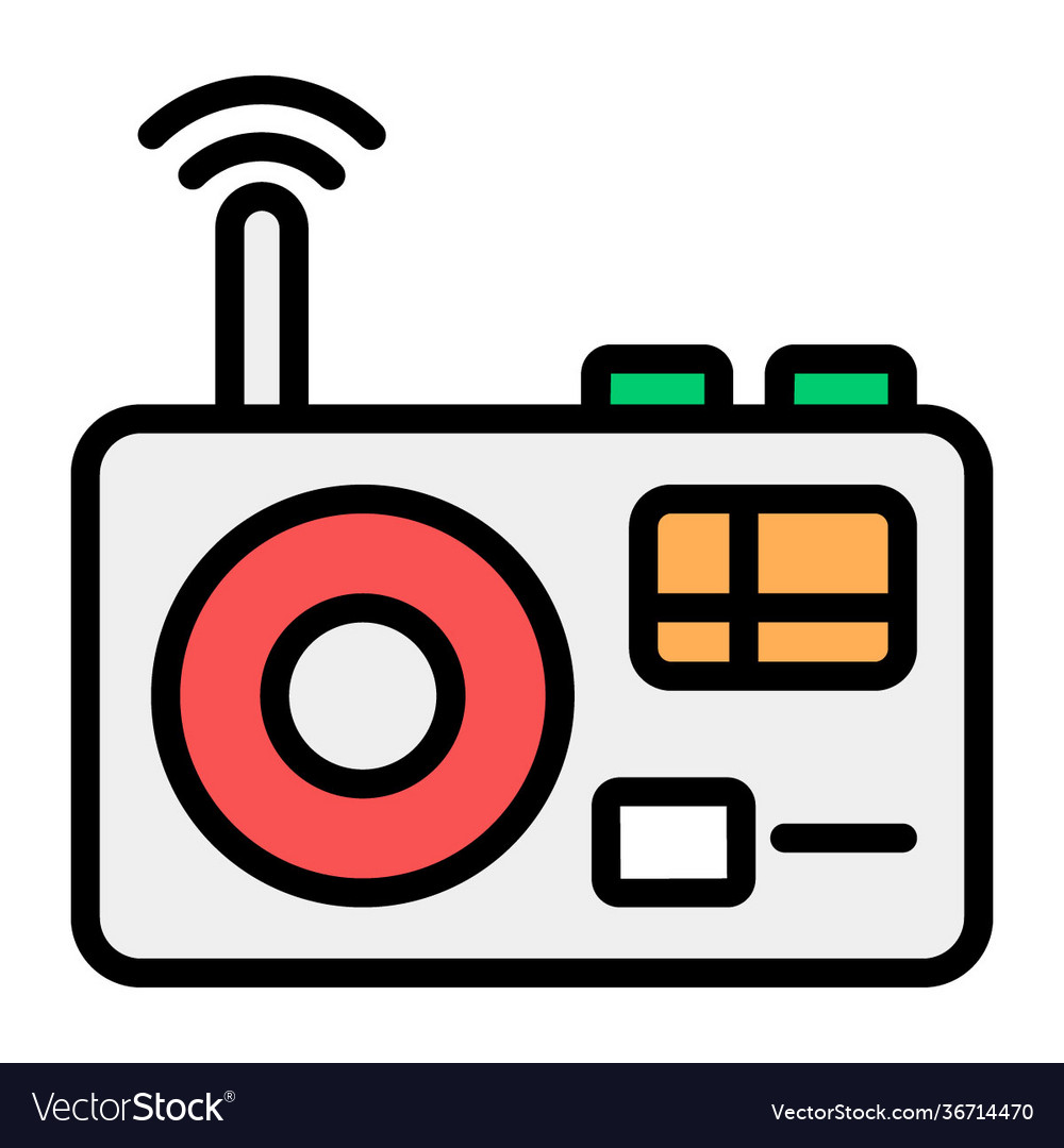 Smart camera Royalty Free Vector Image - VectorStock