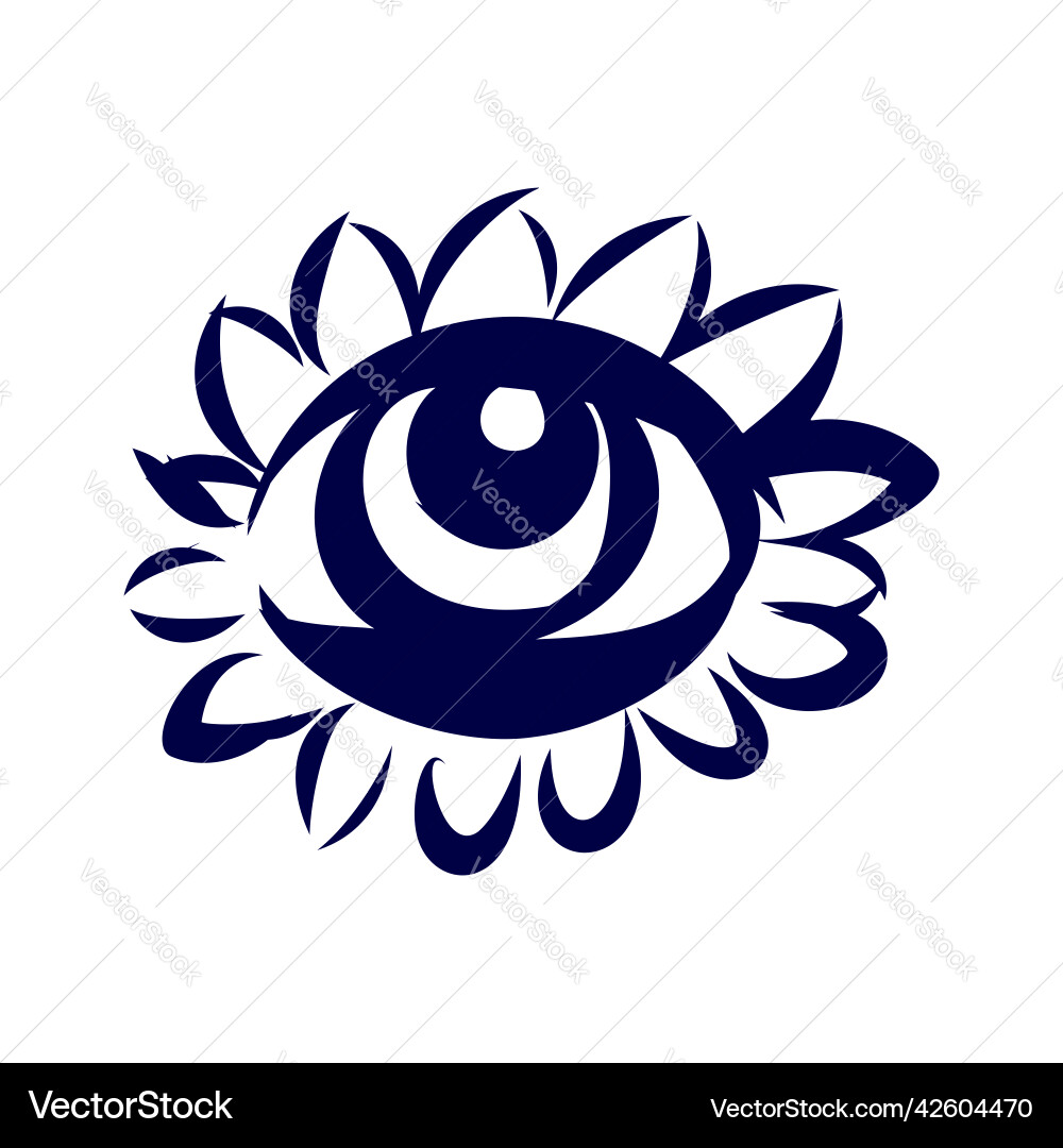 Symbol of eye Royalty Free Vector Image - VectorStock