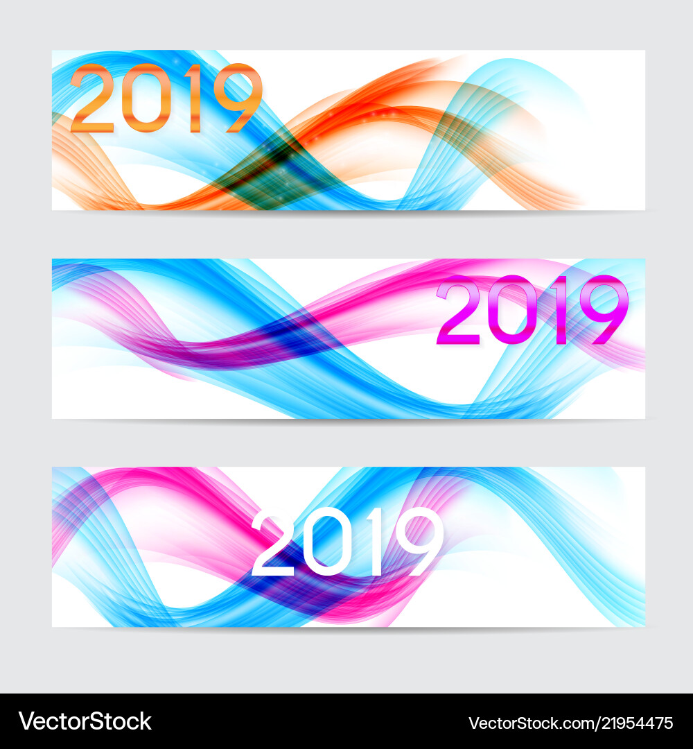 2019 abstract of new year Royalty Free Vector Image