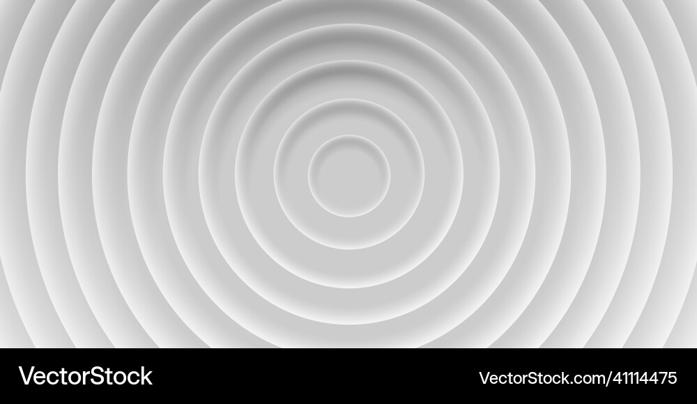Abstract grey background of circles with shadows Vector Image