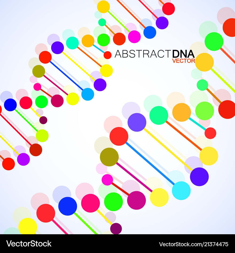 Abstract spiral of dna stylish molecule Royalty Free Vector