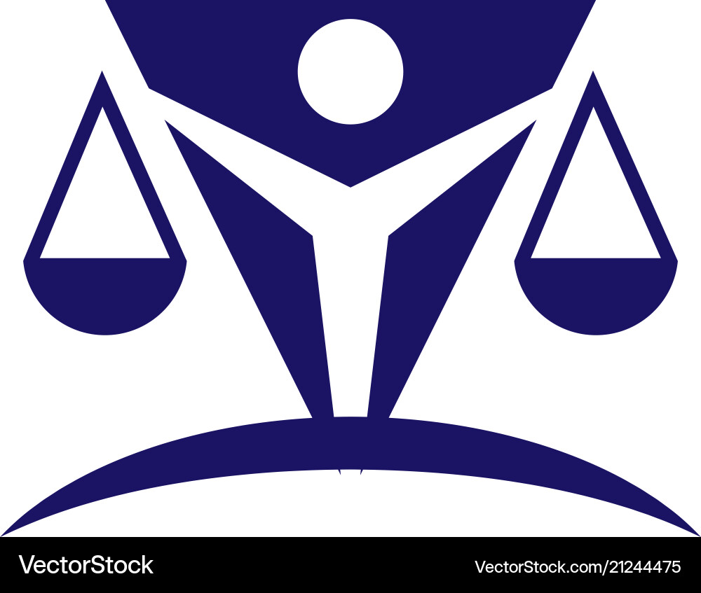 Attorney at law logo icon template Royalty Free Vector Image