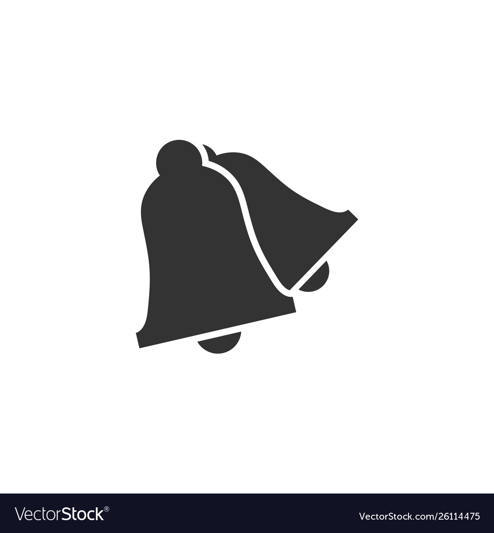 Bell notification icon graphic design template Vector Image