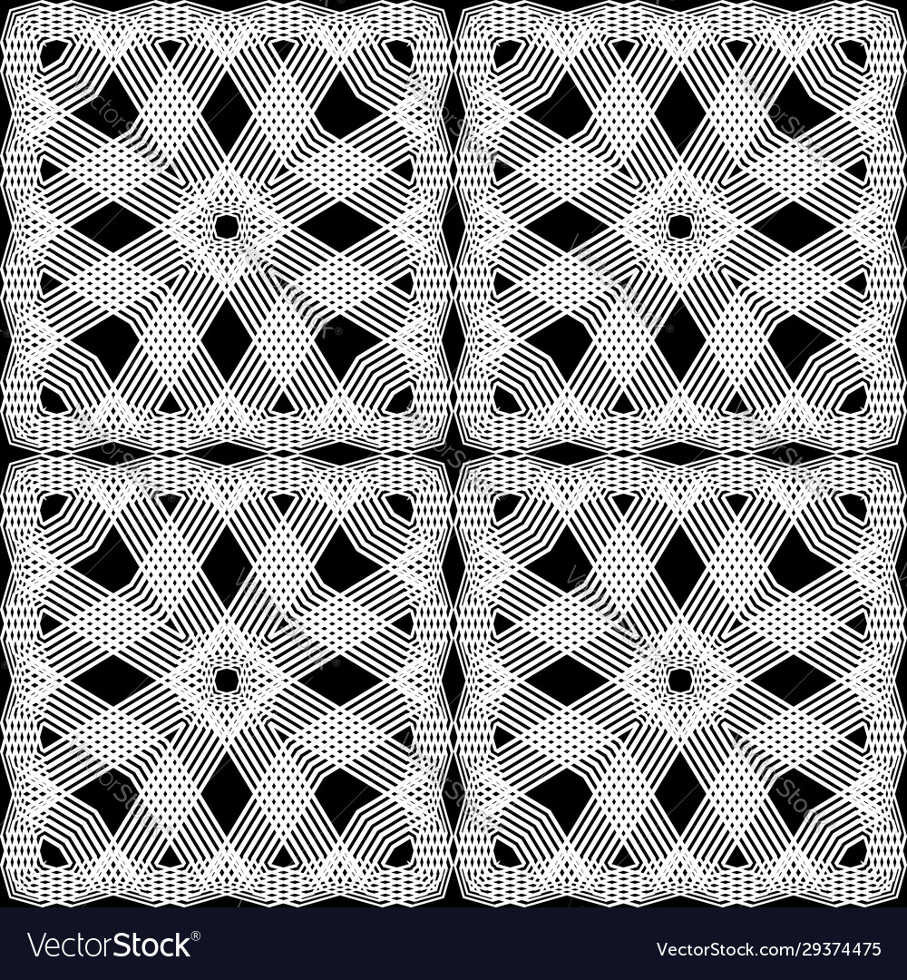 Design seamless monochrome geometric pattern Vector Image