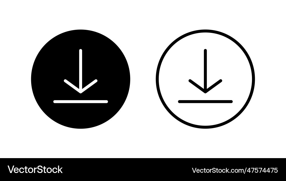 Download icon downloading icon Royalty Free Vector Image