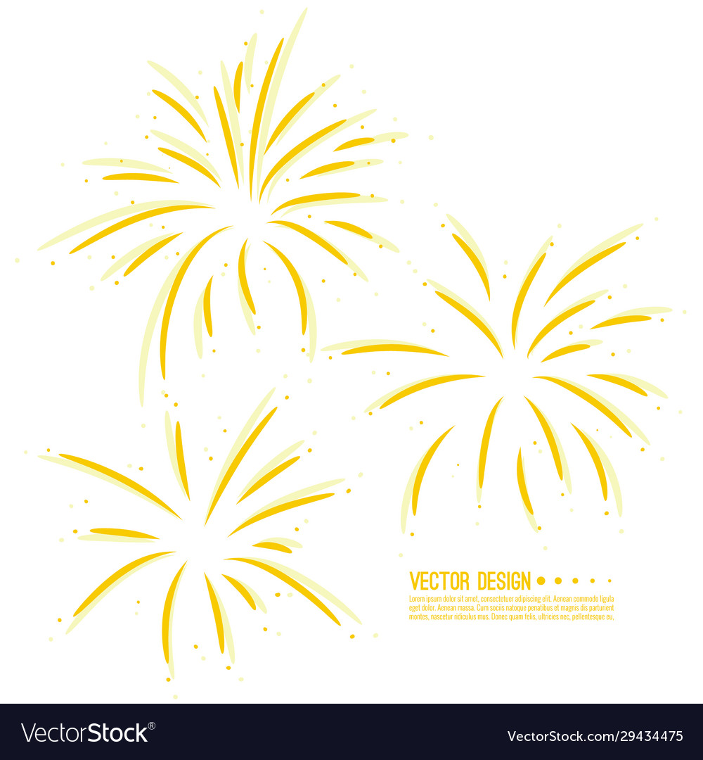 Firework design Royalty Free Vector Image - VectorStock