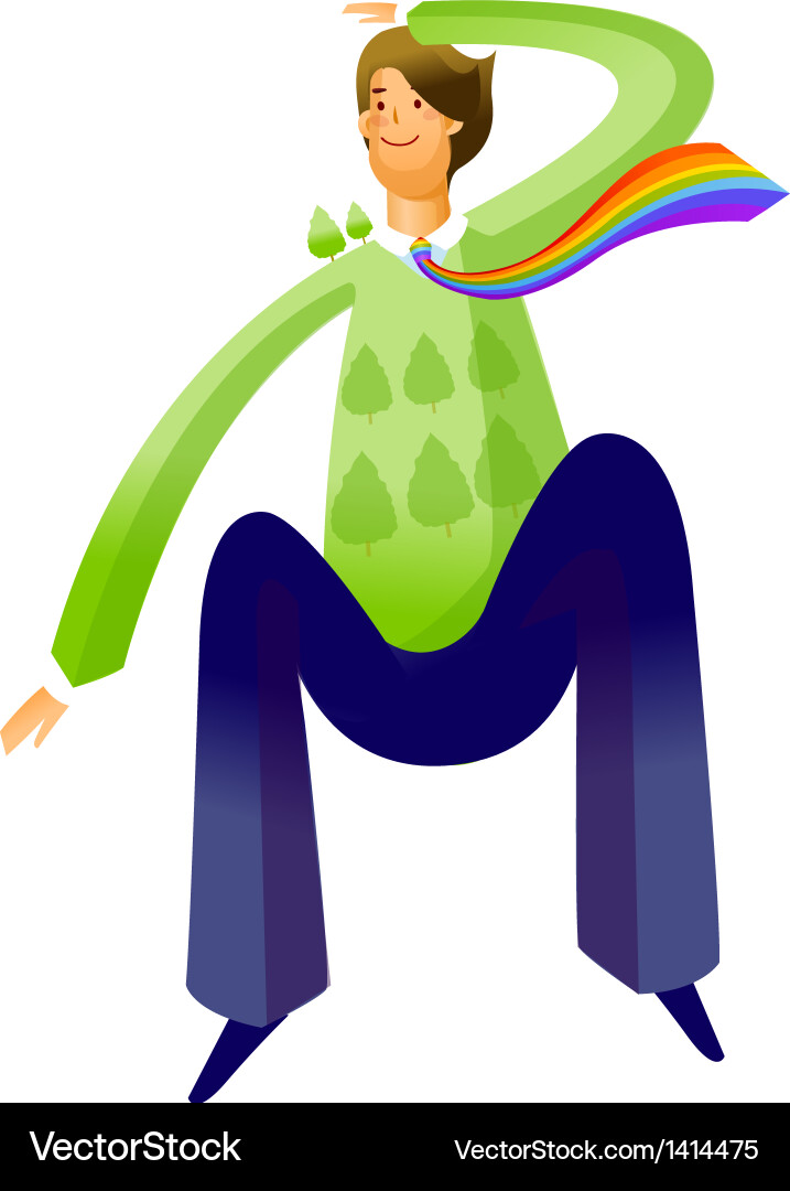 Man sitting Royalty Free Vector Image - VectorStock