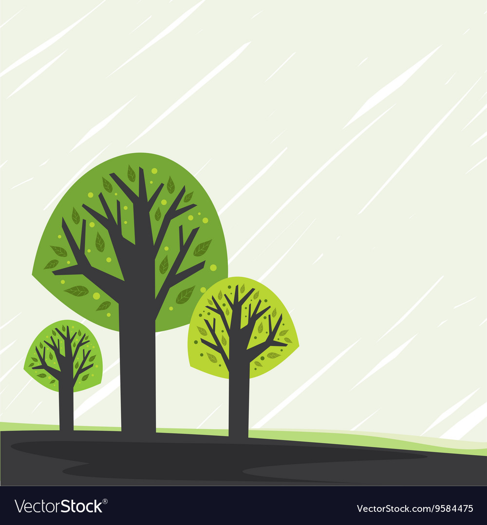 Stylized tree Royalty Free Vector Image - VectorStock