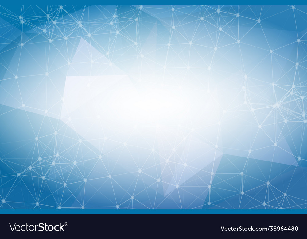 Abstract blue polygonal space background Vector Image