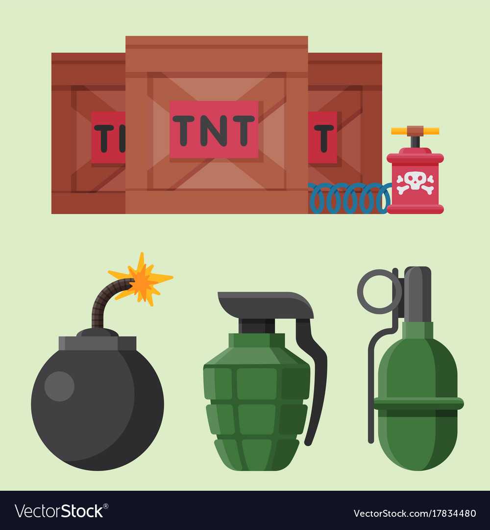 Bomb dynamite fuse grenade Royalty Free Vector Image Bomb dynamite fuse grenade Royalty Free Vector Image
