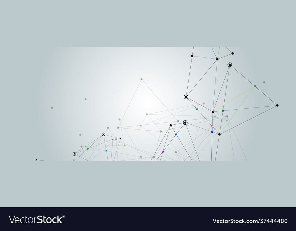 Network dot line background wireless connection Vector Image