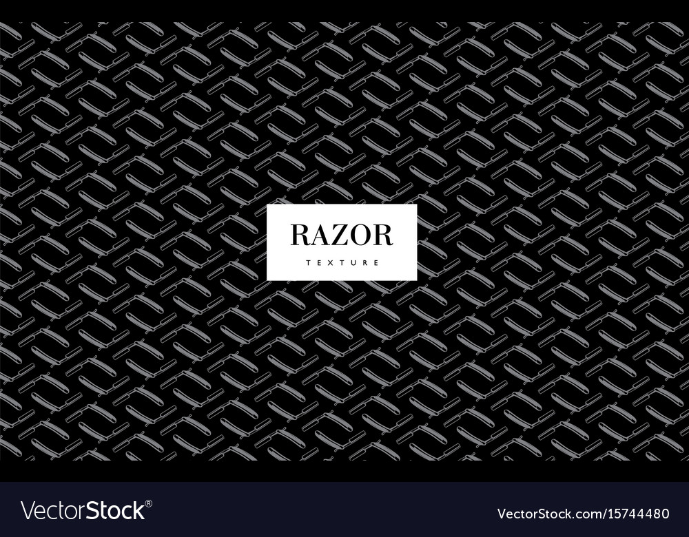 Razor blade pattern Royalty Free Vector Image - VectorStock