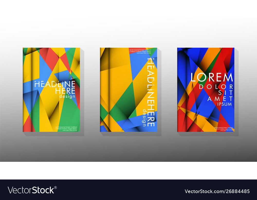 Gradient minimal geometric pattern design Vector Image