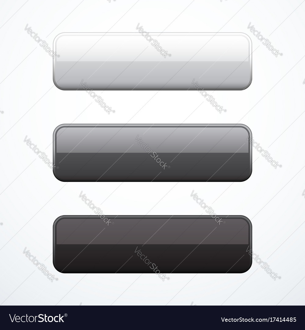 Set of rectangle buttons Royalty Free Vector Image