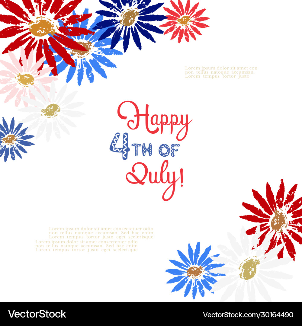 American holiday poster Royalty Free Vector Image