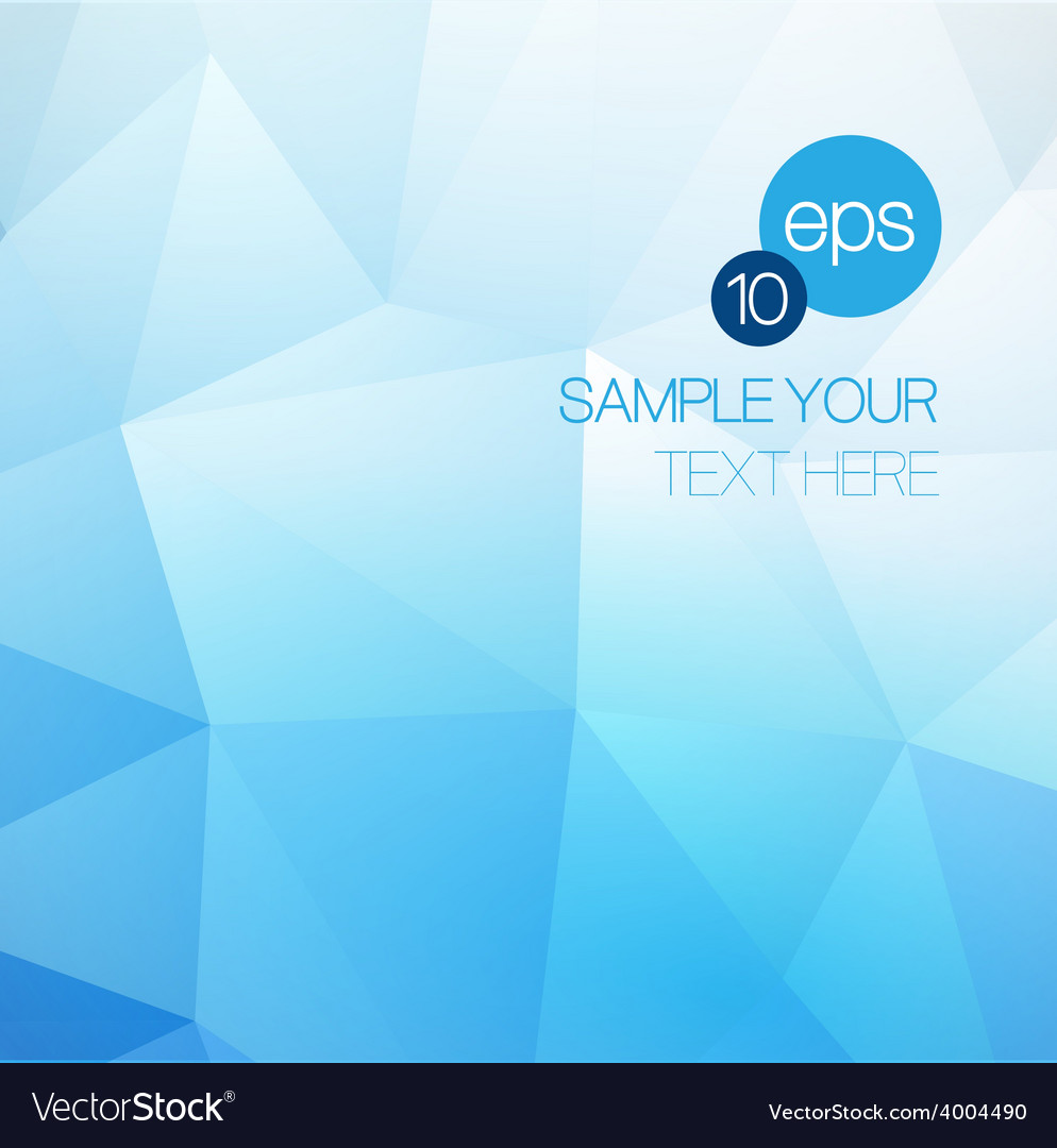 Blue abstract triangular background Royalty Free Vector