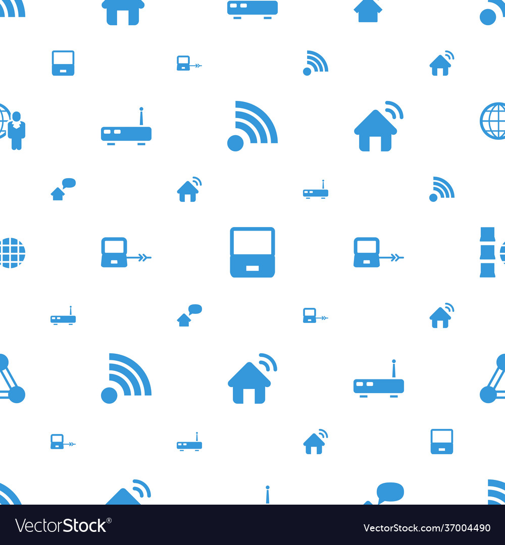 Connection icons pattern seamless white background