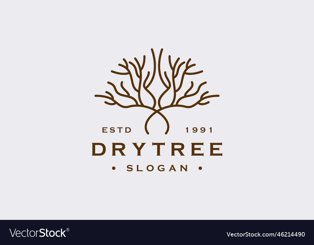 Dry tree Royalty Free Vector Image - VectorStock