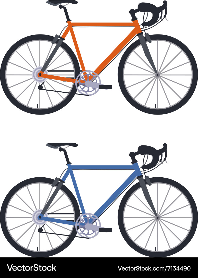 Set of bicycle Royalty Free Vector Image - VectorStock