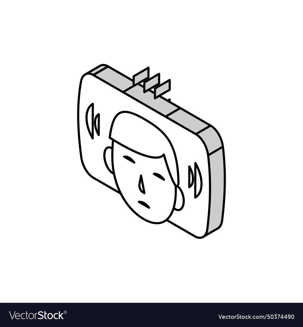 Waking up during night isometric icon Royalty Free Vector Waking up during night isometric icon Royalty Free Vector