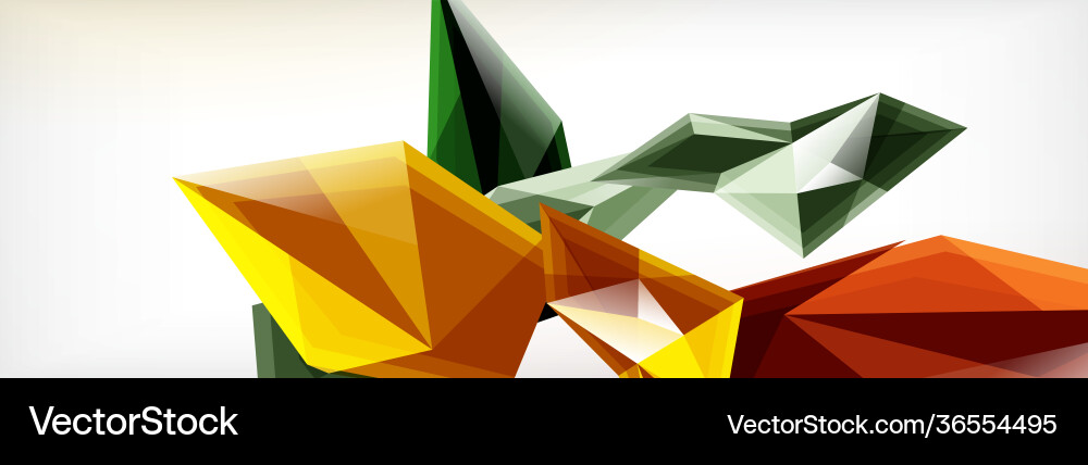 3d triangles and pyramids abstract Royalty Free Vector Image