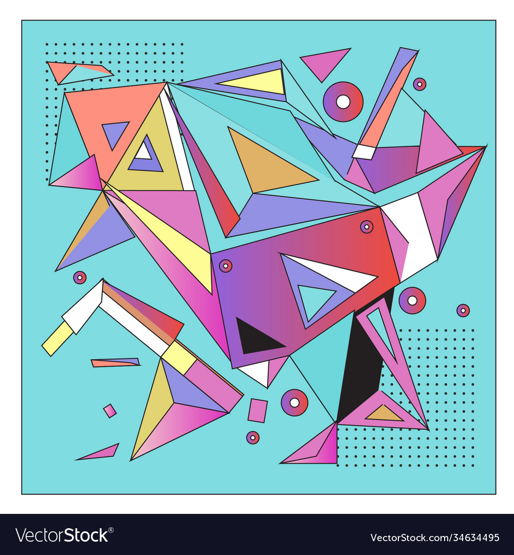 Abstract modern triangles background pattern Vector Image