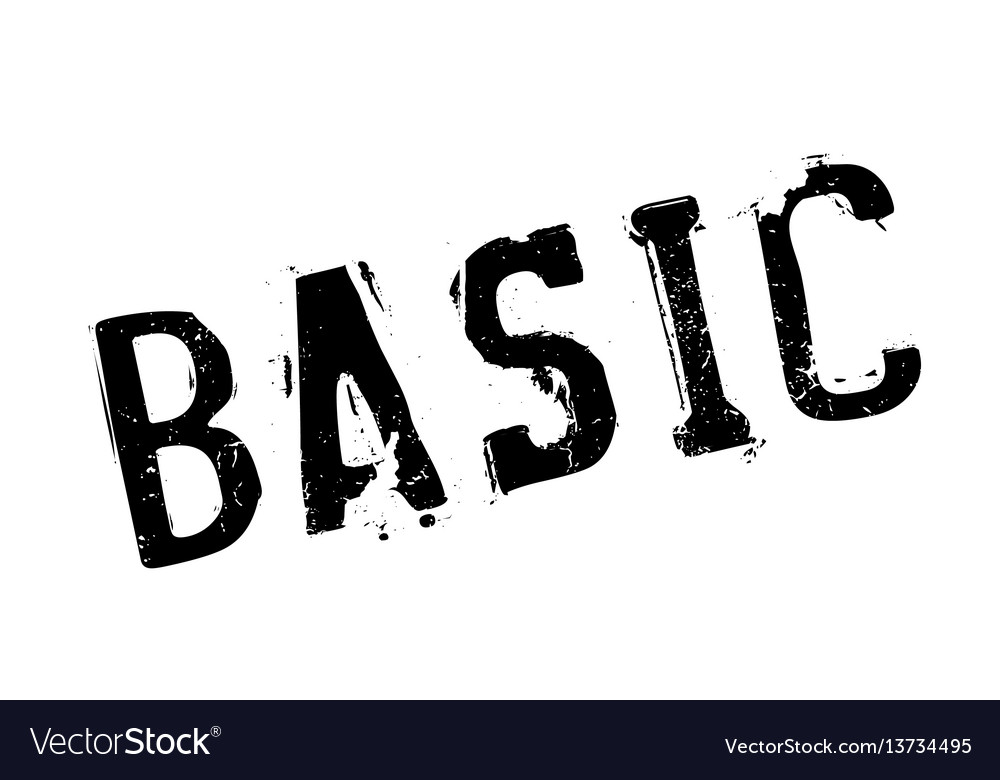 Basic rubber stamp Royalty Free Vector Image - VectorStock