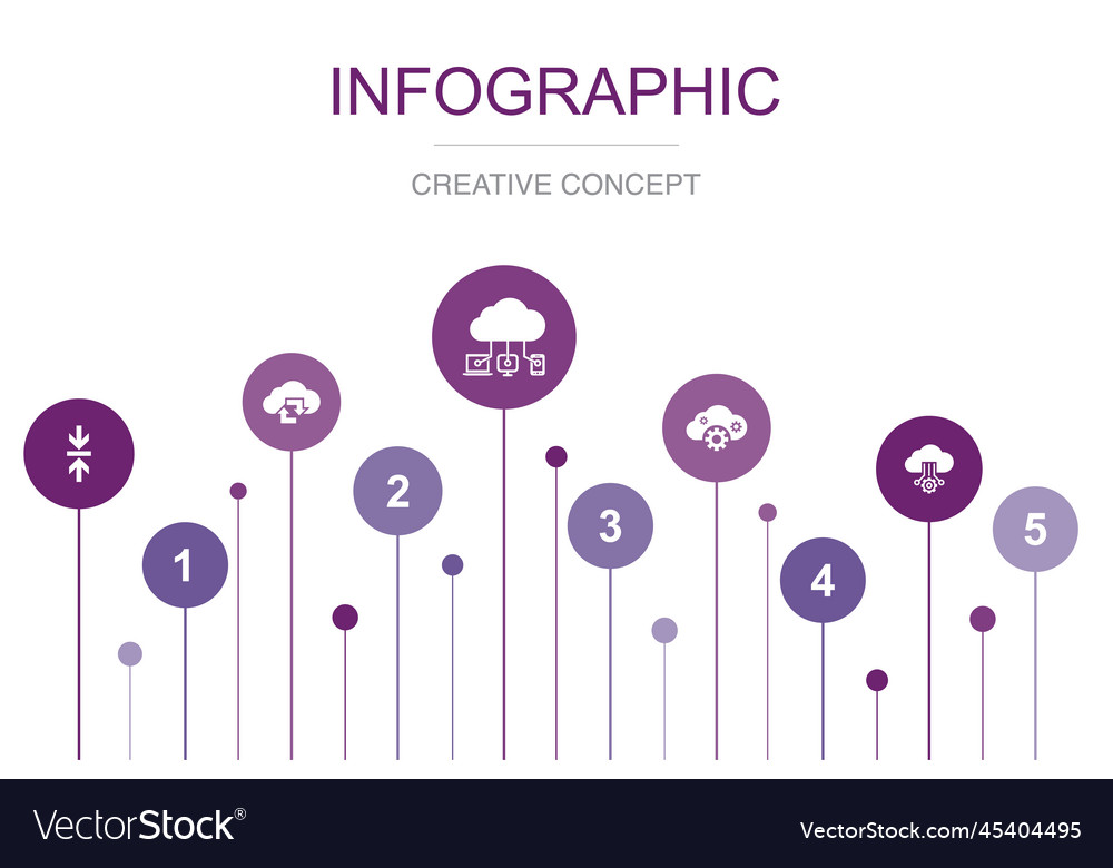 Data compression cloud sync computing Royalty Free Vector