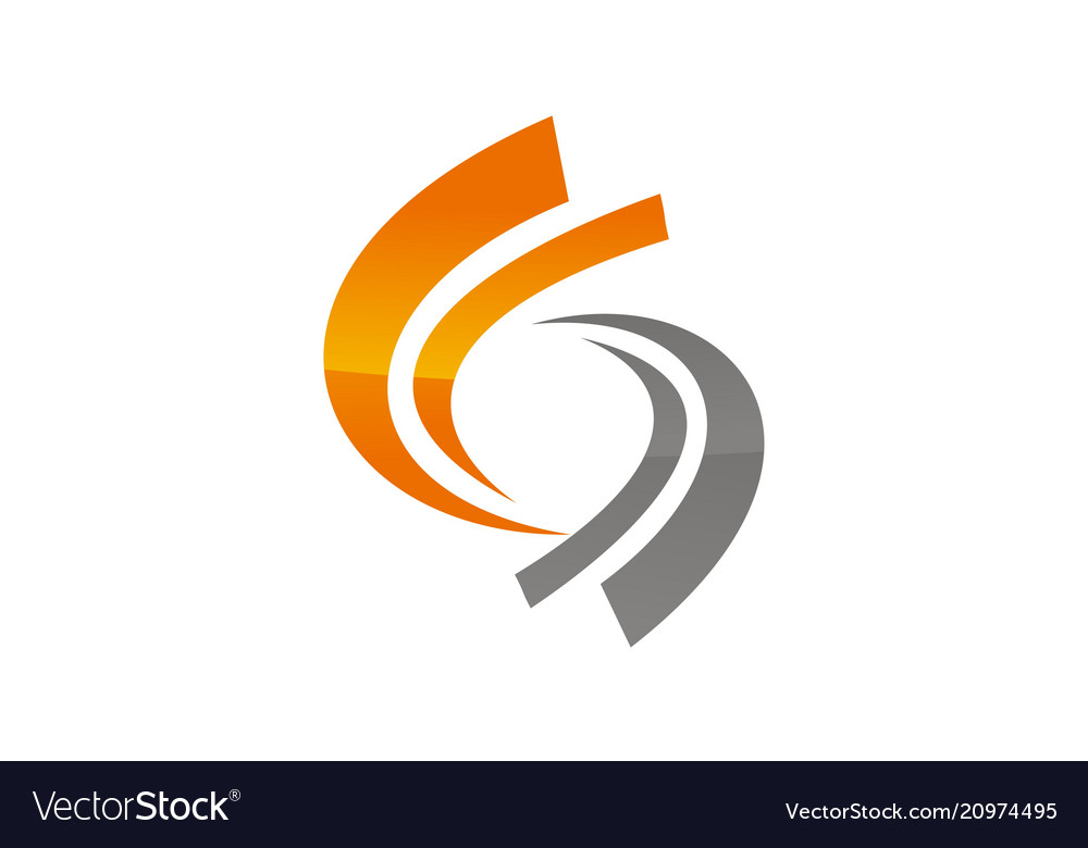 Dynamic Rotation Logo Template Royalty Free Vector Image
