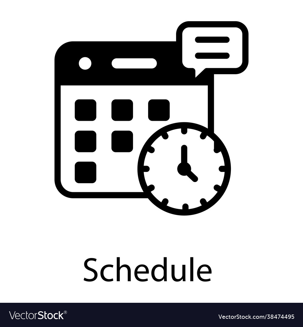 Schedule Royalty Free Vector Image - VectorStock