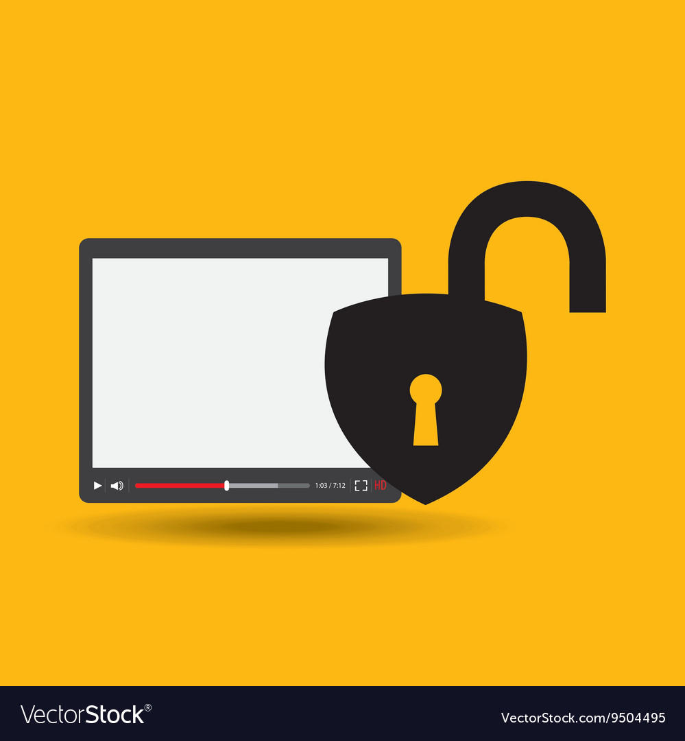 Security system design Royalty Free Vector Image