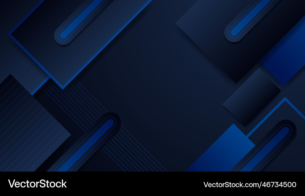 Blue and black colorful abstract modern Royalty Free Vector