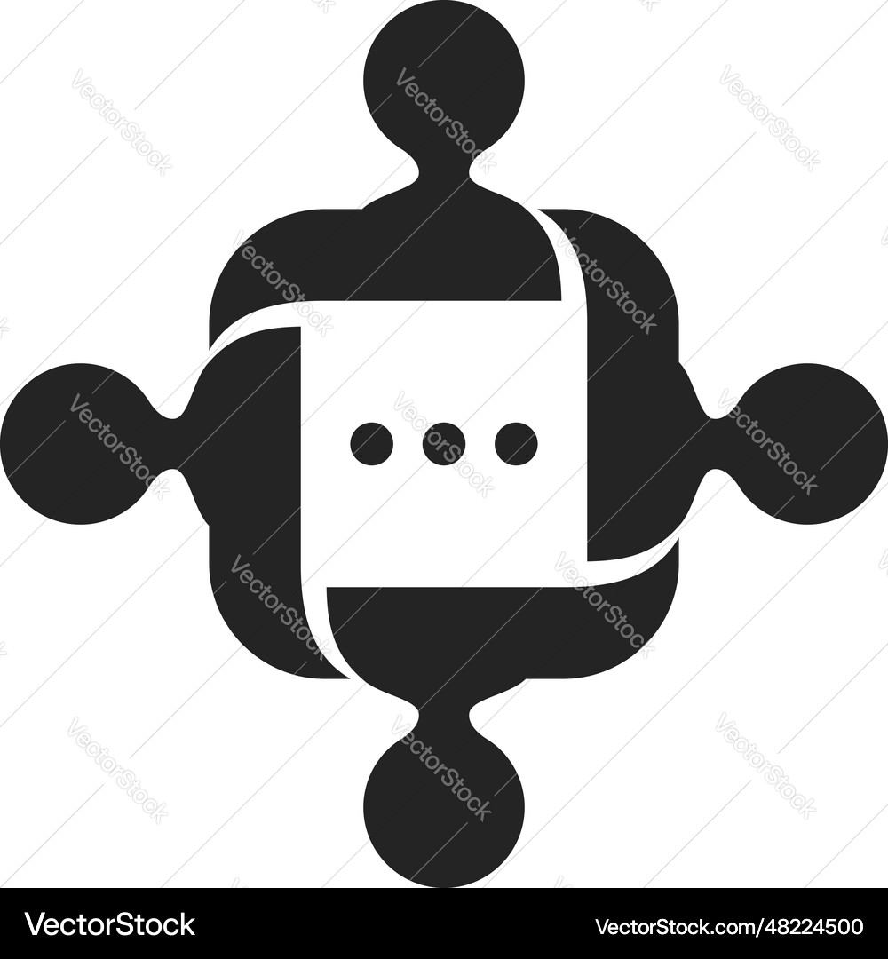 Group logo template isolated brand identity icon Vector Image