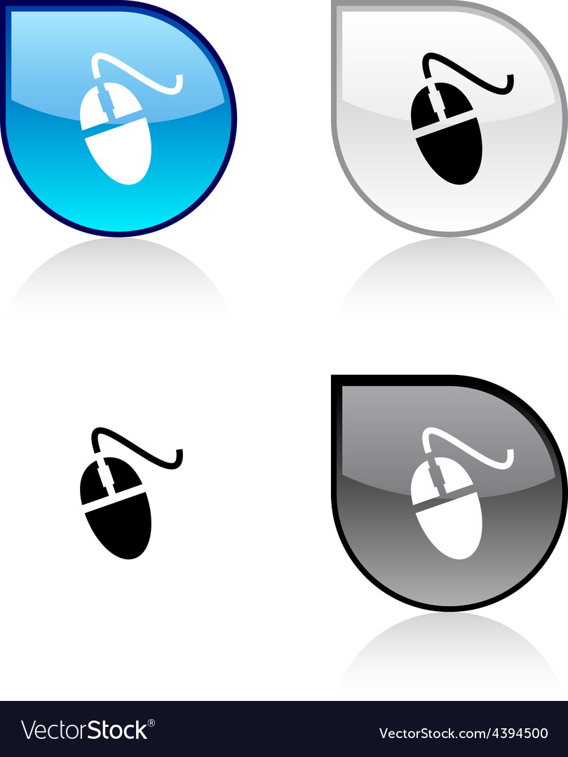 Mouse button Royalty Free Vector Image - VectorStock