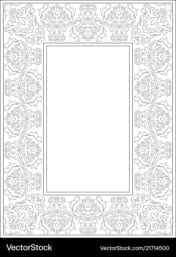 Template for frame Royalty Free Vector Image - VectorStock