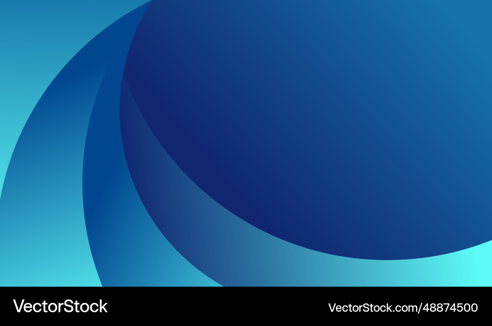 Wave gradient blue background modern design Vector Image