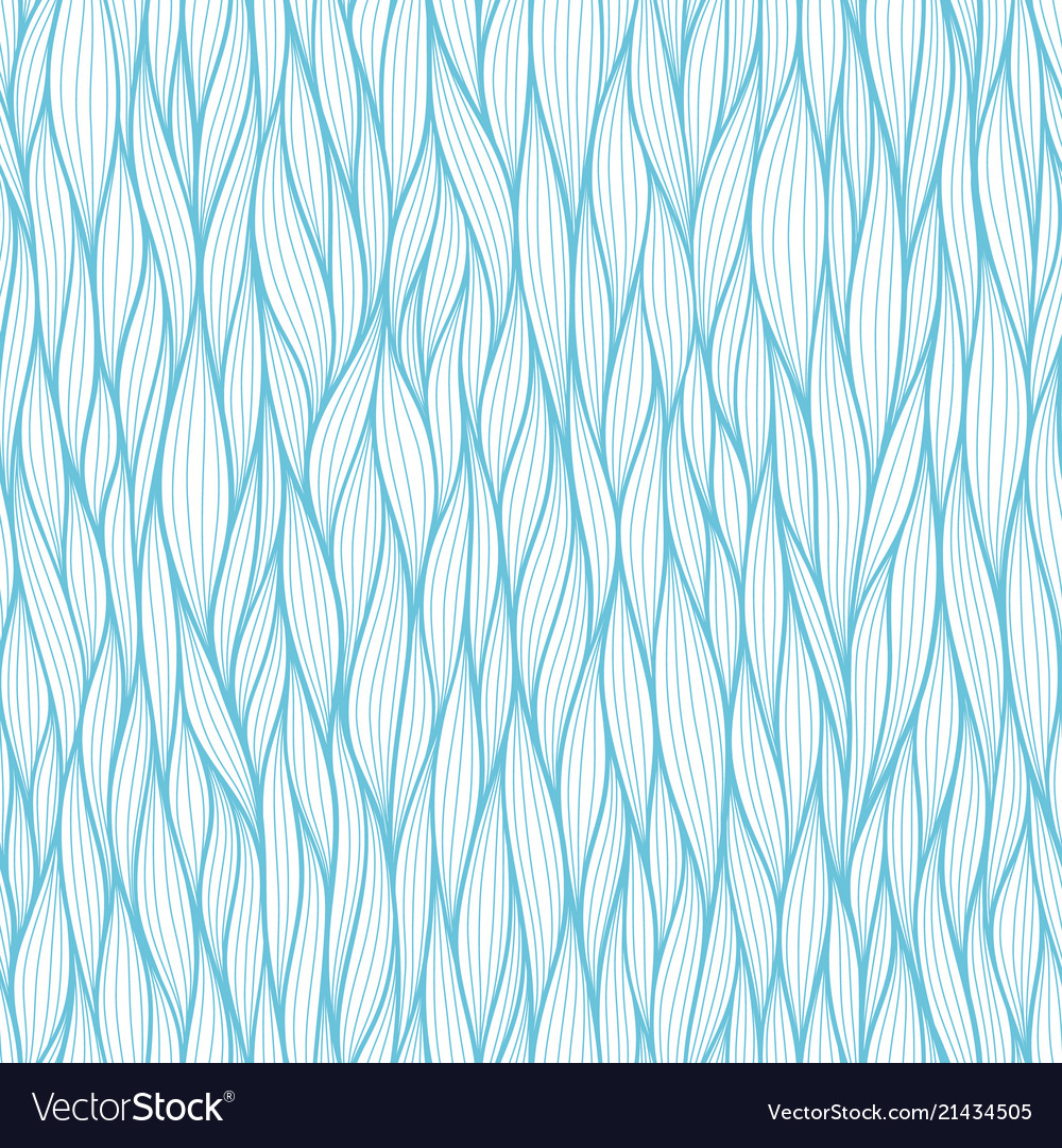 Abstract wavy lines seamless patterns set floral Vector Image