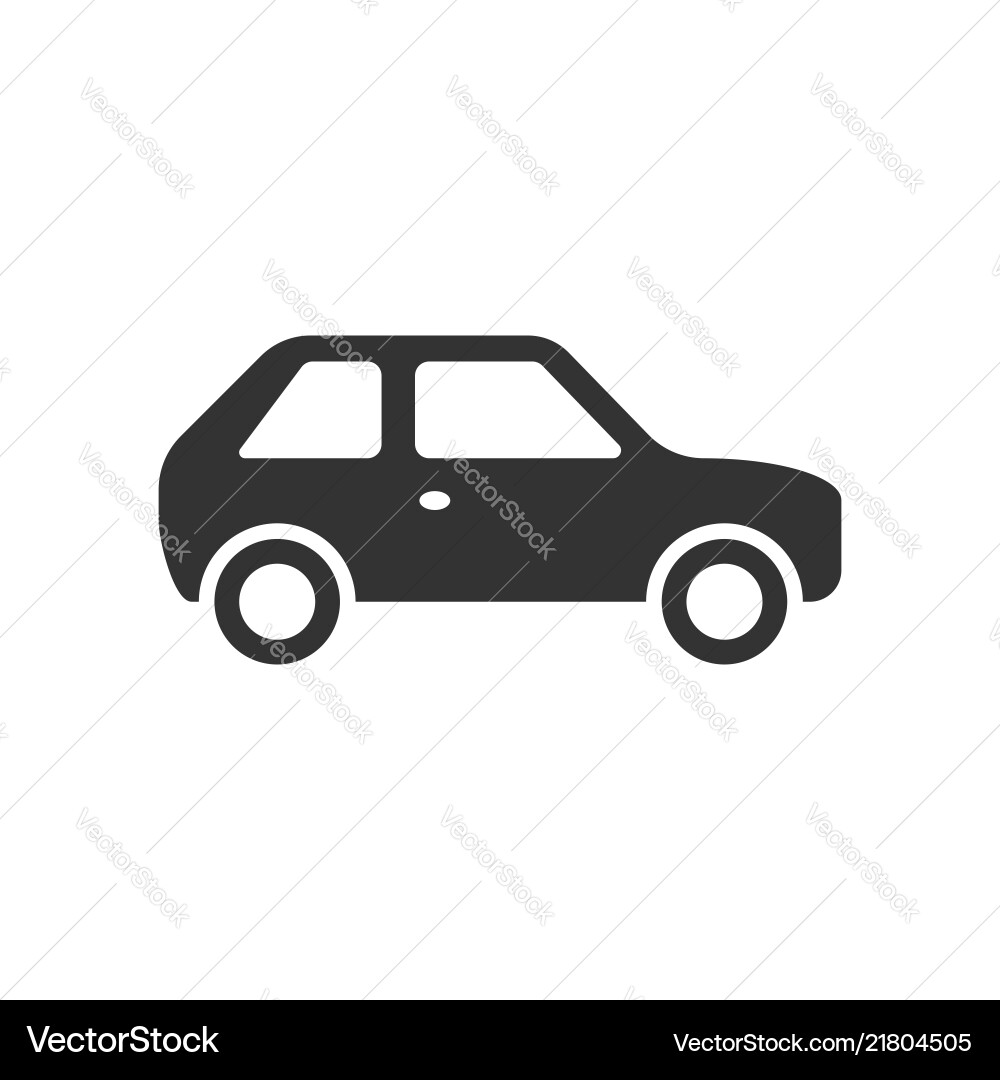 Car icon in flat style automobile on white Vector Image