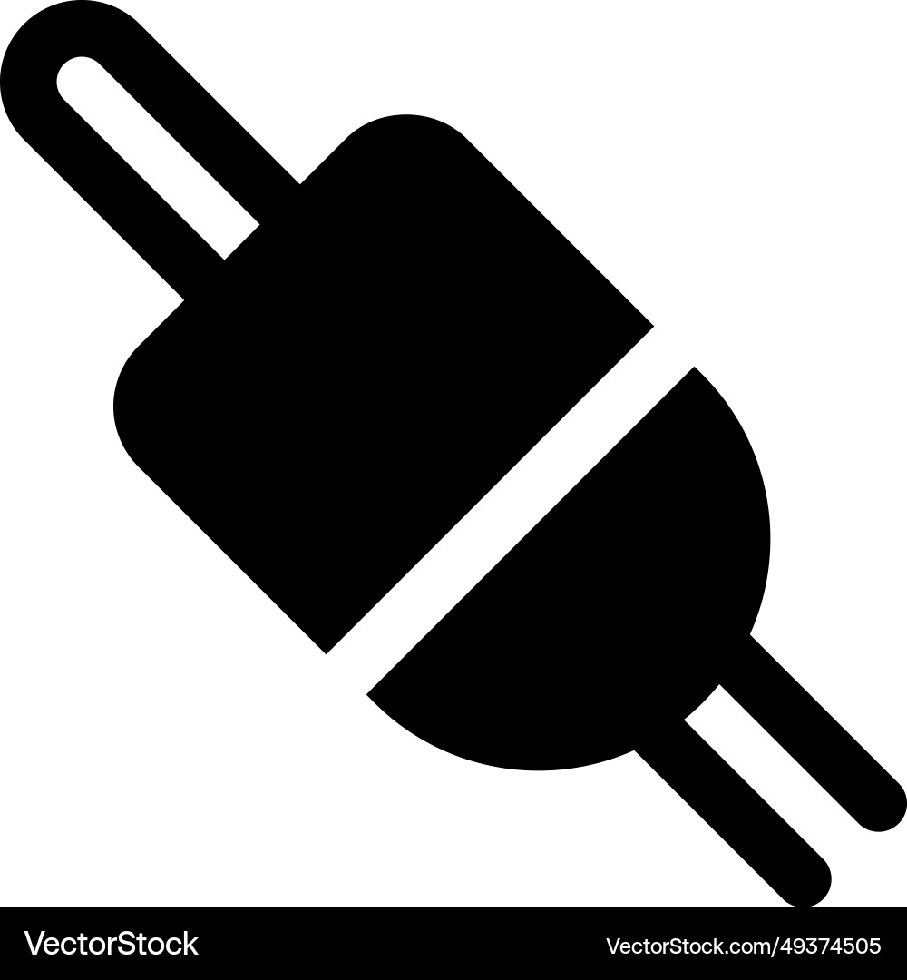 Connector or phone jack for audio transmission Vector Image