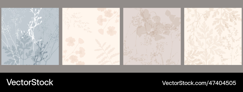 Delicate pattern wild flowers botanical Royalty Free Vector