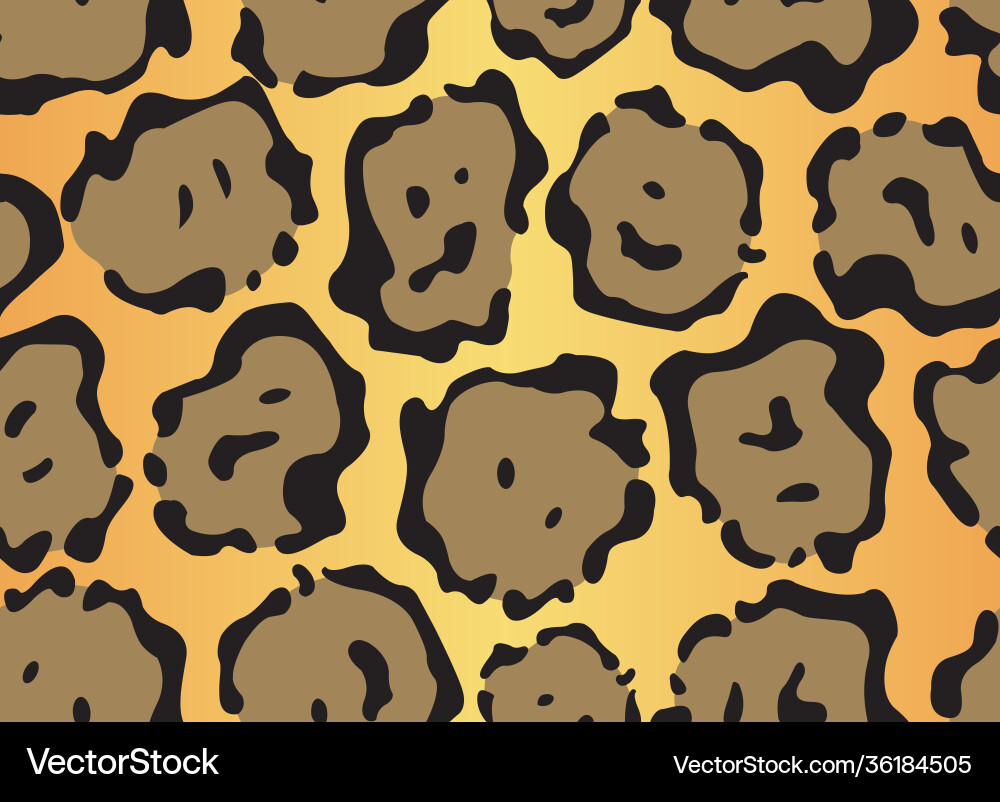 Leopard texture seamless print with wild animal Vector Image