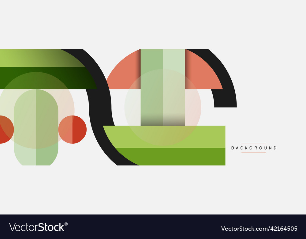 Round geometric shapes lines and circles Vector Image