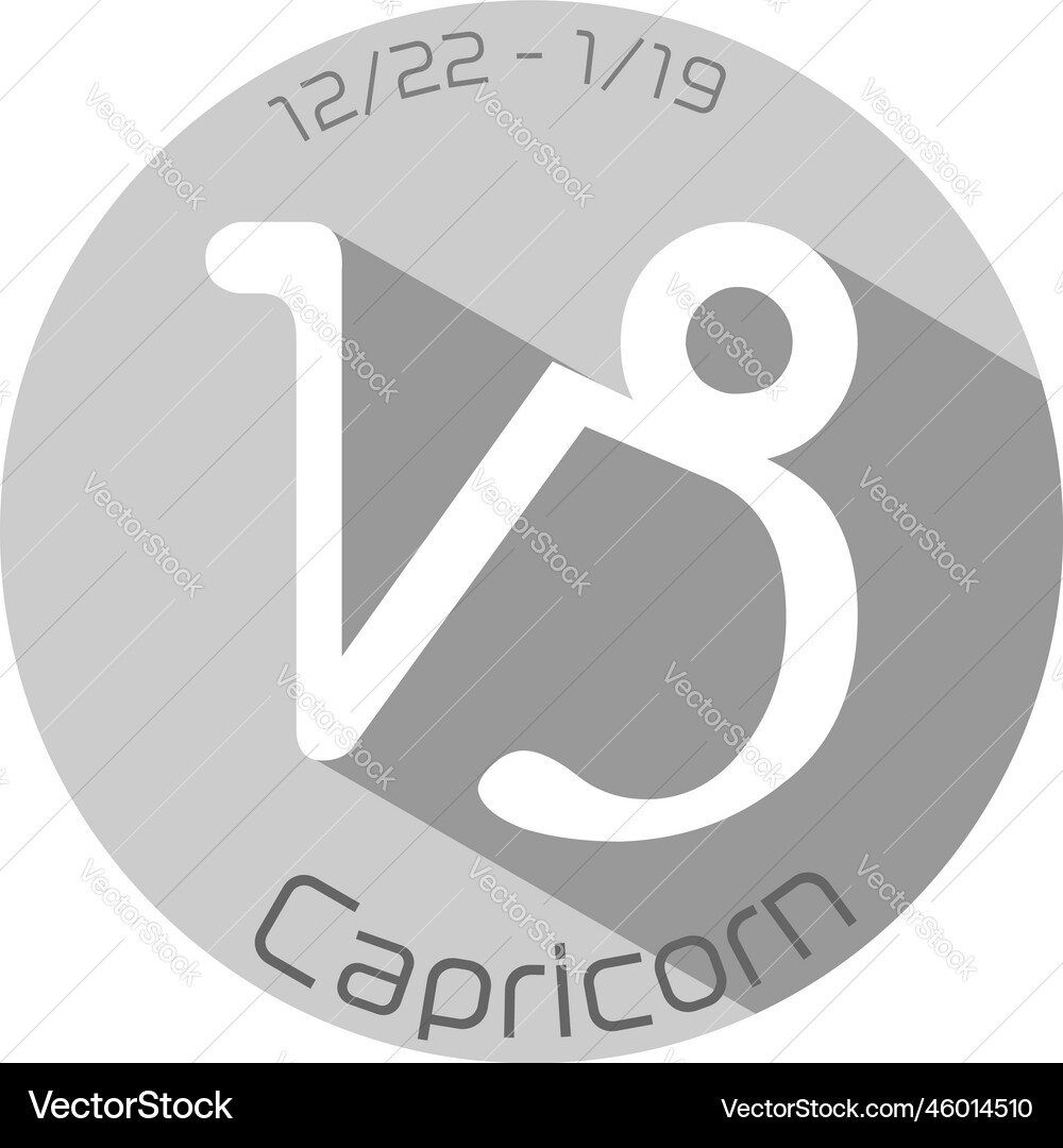 12 constellation icons capricorn Royalty Free Vector Image