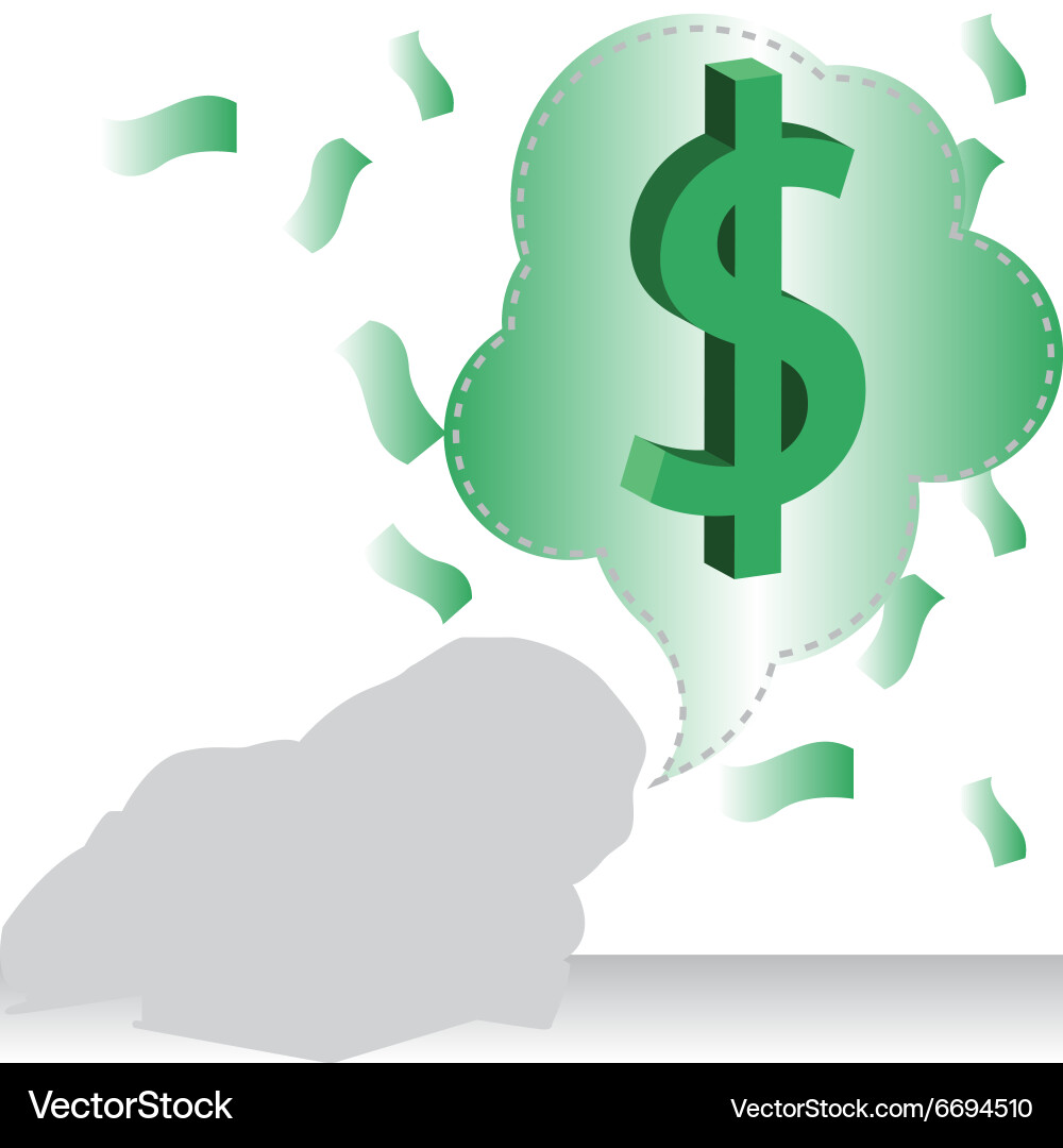 Background baby dream money Royalty Free Vector Image